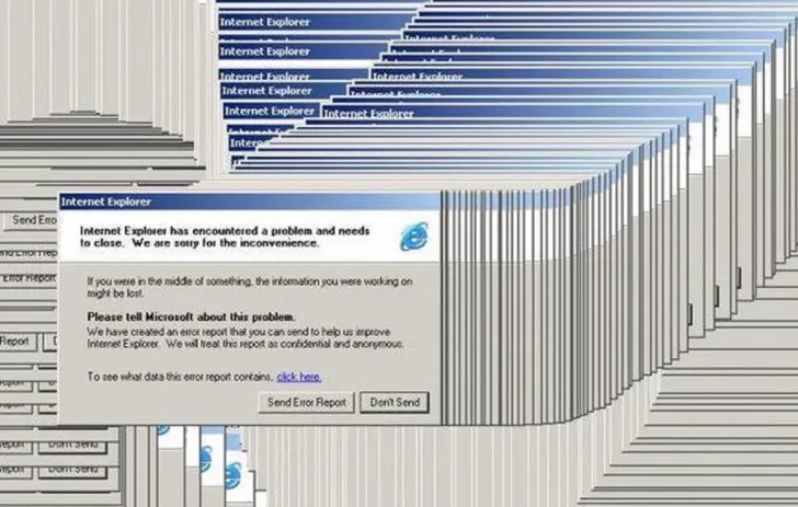The Nostalgia of Internet Explorer's Error Crashes - 90kids.com