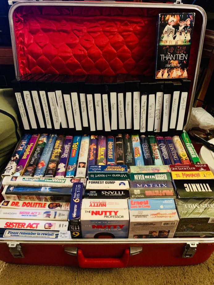 Cleaned out my parent’s attic, found most of my vhs tapes. Little me ...