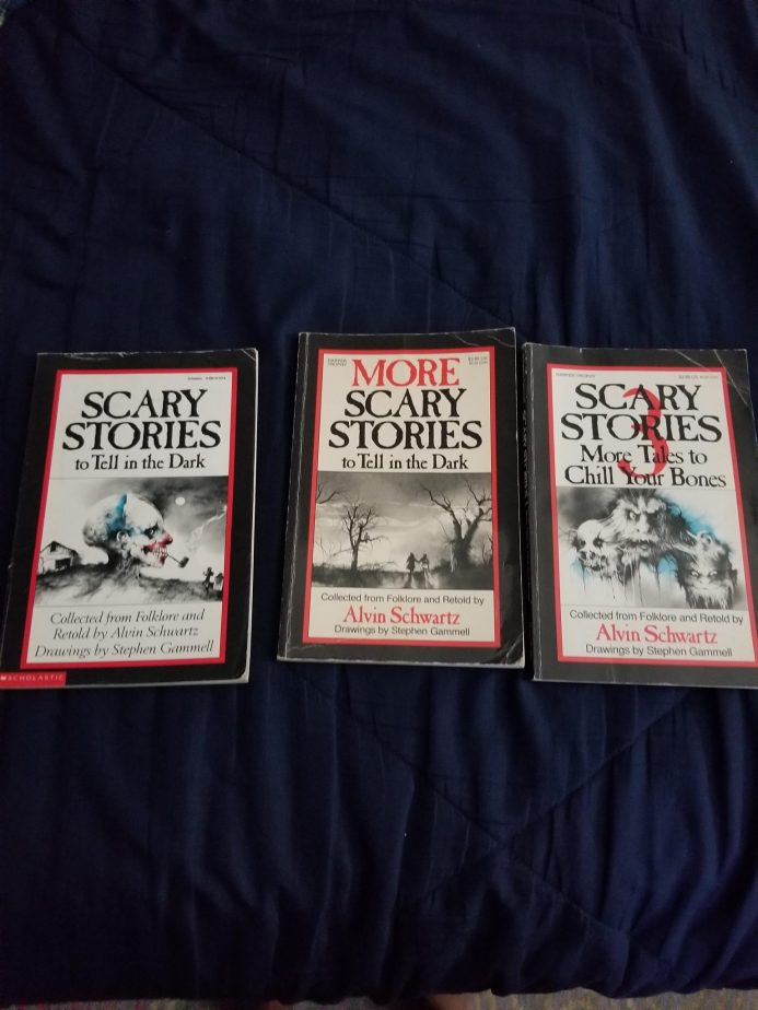(Scary stories books) It's 1993 i'm was on my way to the book fair and ...