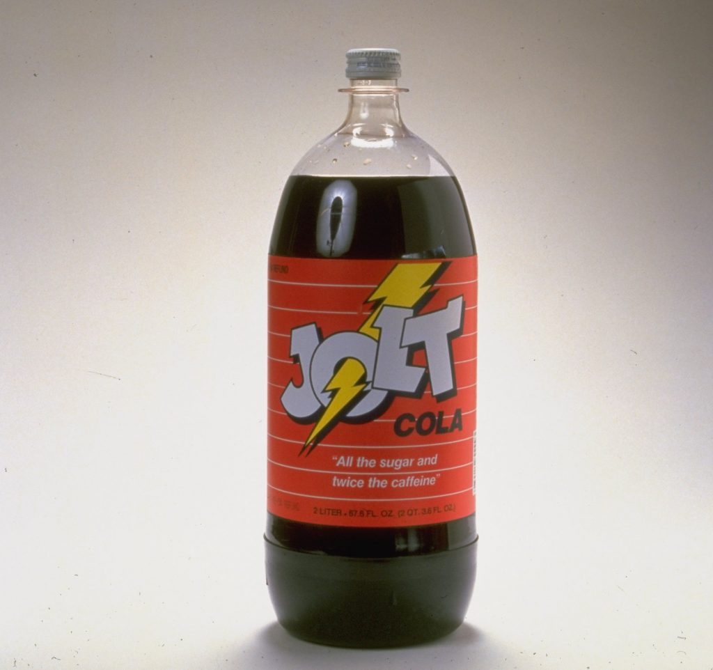 Jolt Cola - all the sugar and twice the caffeine.