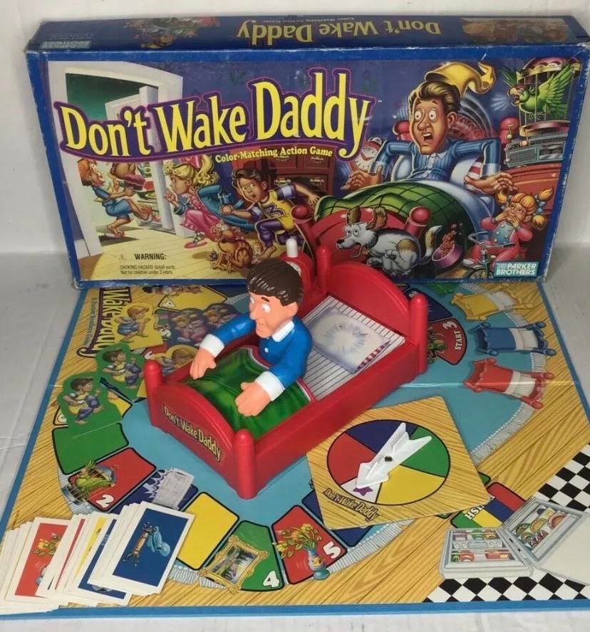 Don’t Wake Daddy board game, Parker Brothers 1992