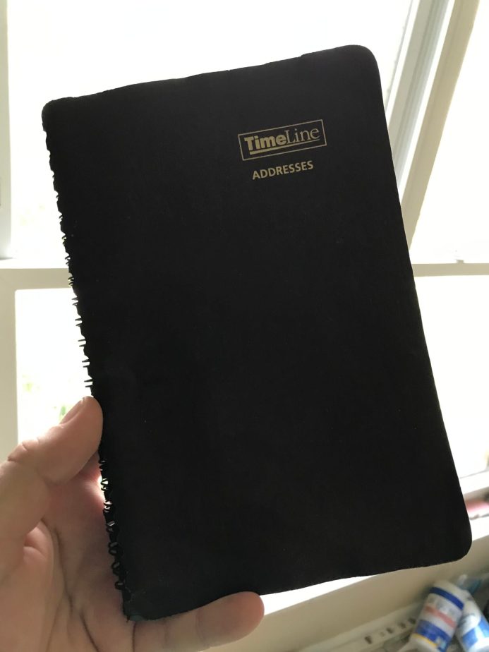 The address book we used from the 80’s until we got rid of the landline ...