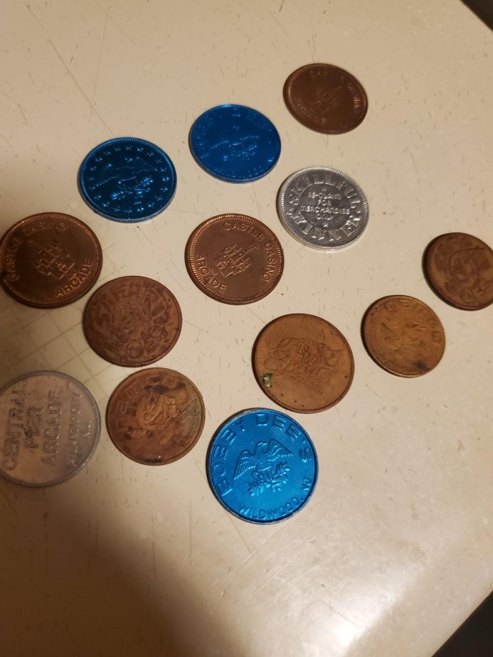 Boardwalk arcade tokens