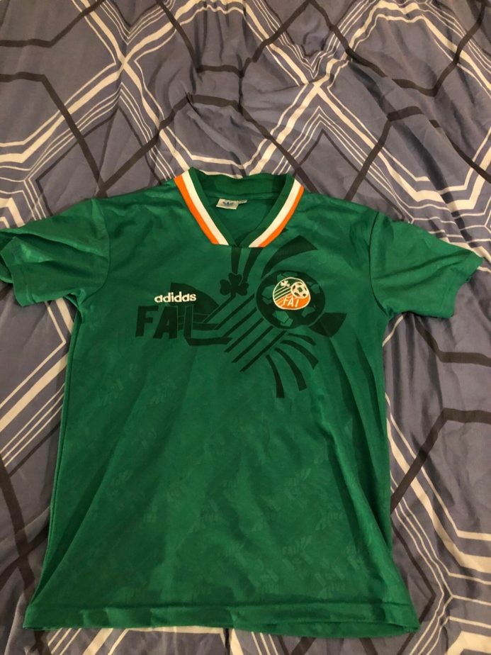Got the Ireland jersey from the 1994 World Cup today