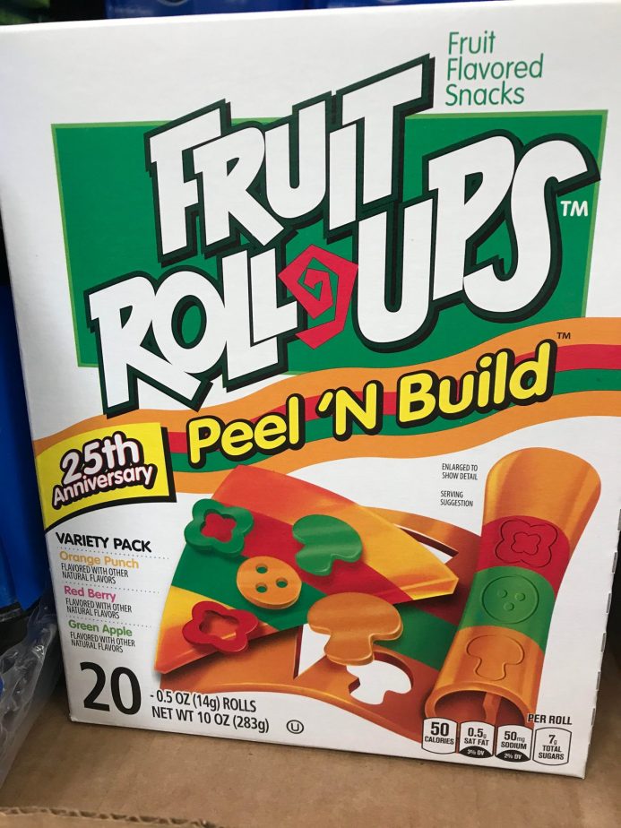 Fruit Roll-Ups peeling back my memory of these 90's designs.