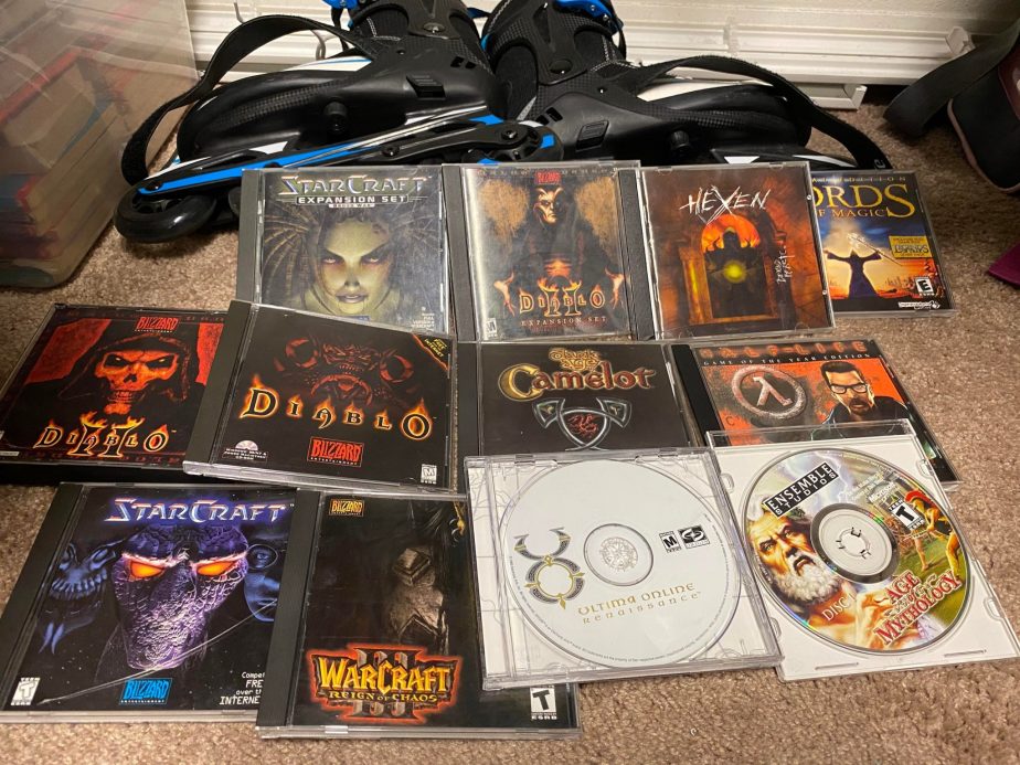 I found a box with some of my old pc games in it.